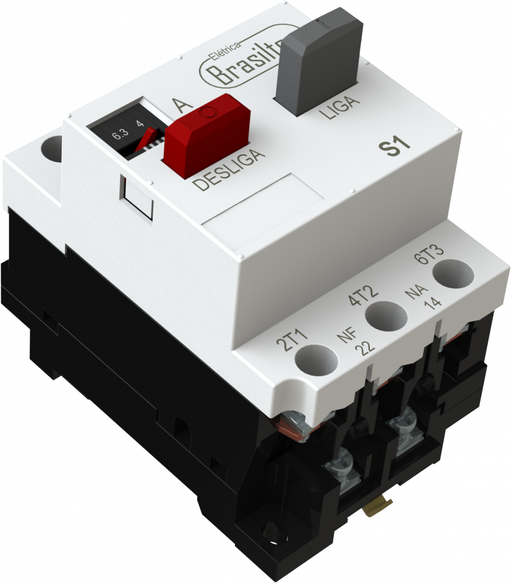 Disjuntor Motor (Possui Contato Auxiliar Incorporado - 1NA+1NF) - Série ...